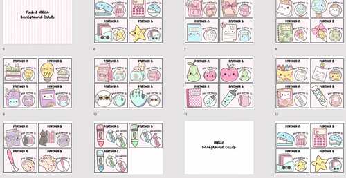 School Theme Partner Pairing Cards - Classroom Management | TPT