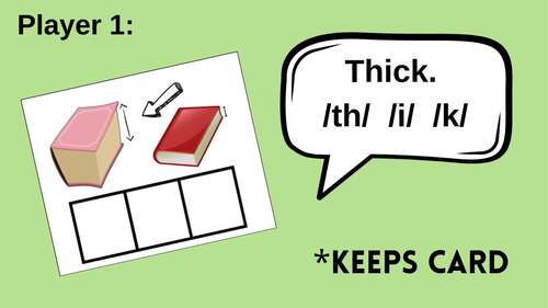 Apple Phoneme Segmentation Fluency Game | SOR Sound Box Mats Activity