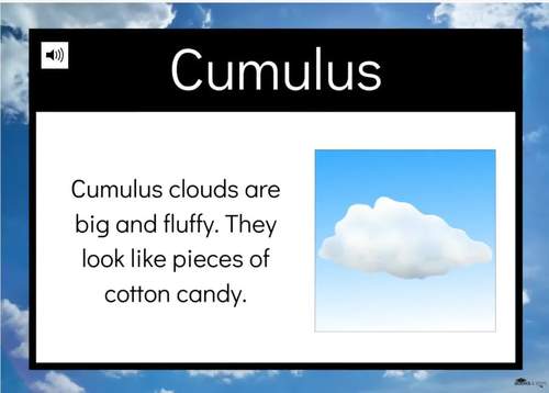 Clouds Lesson: Weather BOOM CARDS - Digital Interactive Task Cards Activity
