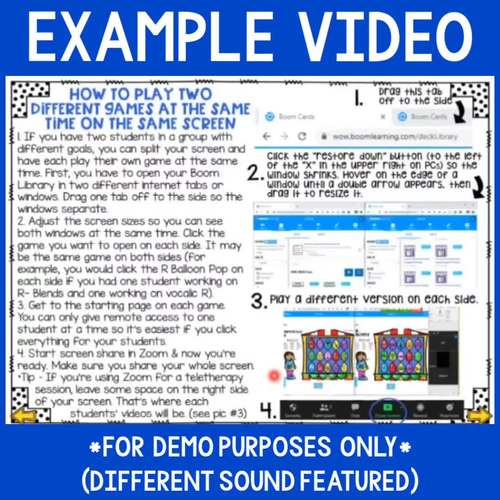 Balloon Pop SH Articulation Boom Card Games for Speech Therapy by Fun ...