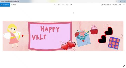 VALENTINE'S DAY ANIMATED Virtual BANNER | VIRTUAL BANNER | GOOGLE CLASSROOM