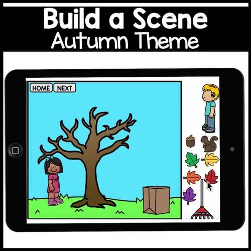 Build a Scene: Autumn Theme (Boom™ Cards) by The Chatty Classroom