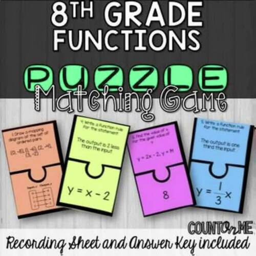 Functions Matching Game by Thriving Teacher Inc | TPT