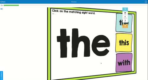 Sight Word Practice Boom Cards Kindergarten by Krafty in Kinder