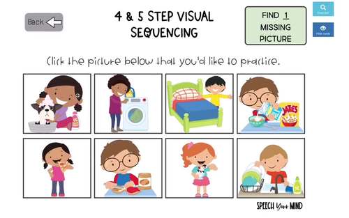 Sequencing Worksheets & Boom™ Cards Bundle | 4 & 5 Step Tasks Sequences