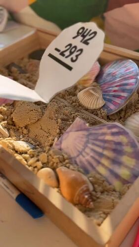 Math Subtraction Seashells Hands On Materials | TPT
