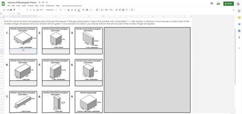 Volume of Rectangular Prisms Digital Mystery Puzzle Pixel Art | 5.MD.4-5