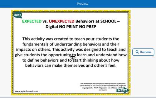 Back to School Expected vs Unexpected Behaviors & Pragmatic Language