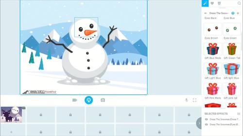Christmas Digital Activity Dress The Snowman for MANYCAM ESL Elementary ...