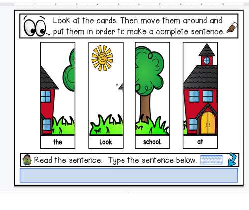 Digital Scrambled Sentences for April - Preloaded Google Slides™ and ...