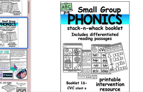Phonics Small Group or Intervention - Book 16 CVCe by Gibby Teaches