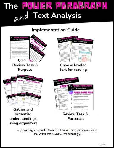 MASTER THE POWER PARAGRAPH by CLS2021 | Teachers Pay Teachers