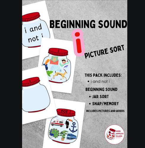Sorting Initial Sound i and not i | Beginning Sound Activities ...