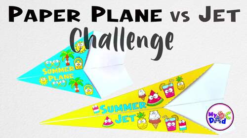 Seasons Paper Airplane STEM Challenge PLANE vs JET Arts and Craft BUNDLE