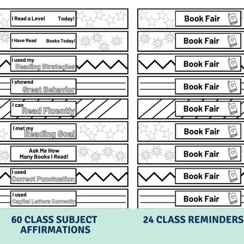 Class Reminders and Positivity Brag Bracelets Bundle by Makers 'N Shakers