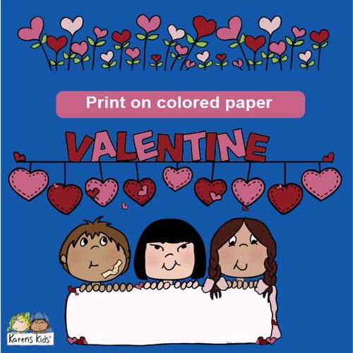 Valentine's Clipart Headers, February, Hearts, Kids, Page Toppers ...