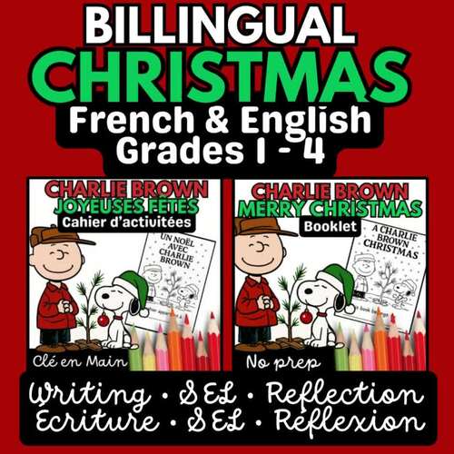 Charlie Brown Christmas BUNDLE | SEL & Writing Activities French ...