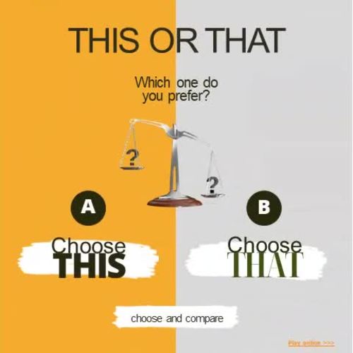 This Or That. Preferences. Get To Know Each Other. Game. Questions ...