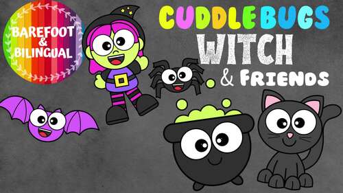 Halloween Witch and Friends Clipart - Cuddlebugs Collection Halloween ...