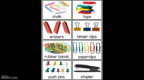 Classroom Labels - Real Photos for Preschool, Pre-K, Kinder, & 1st Grade