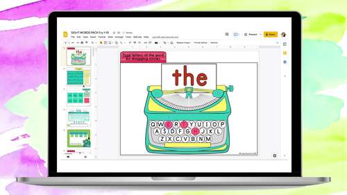 Fry Sight Words Activities 11-20 Google Classroom by CrazyCharizma
