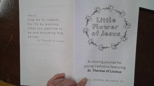 st therese the little flower coloring pages