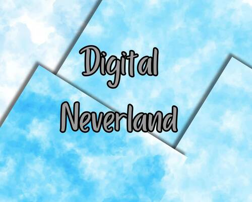 Cloudy Skies Digital Paper Clip Art/ Cloud and Sky Background | TPT