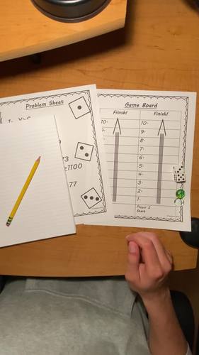 Back to School Substituting Variables Activity: 5th/6th Grade Math Game