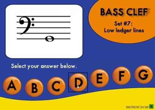Bass Clef Note Names: Low Ledger Lines by Band Directors Talk Shop
