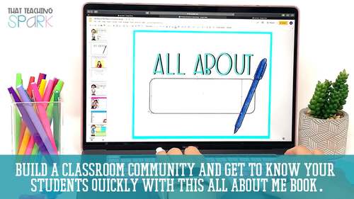 Back to School Digital All About Me Book to use with Google | TpT