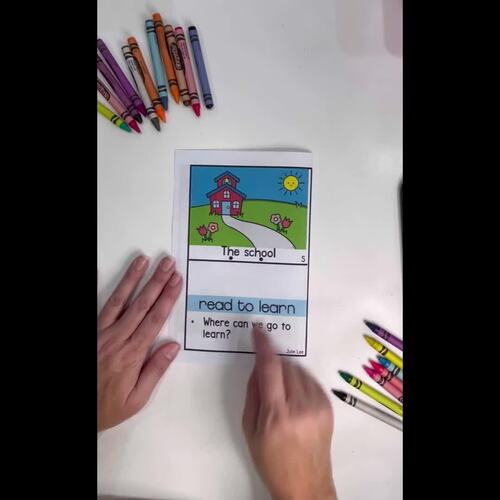 Back to School Readers for Kindergarten and PreK by Julie Lee | TPT