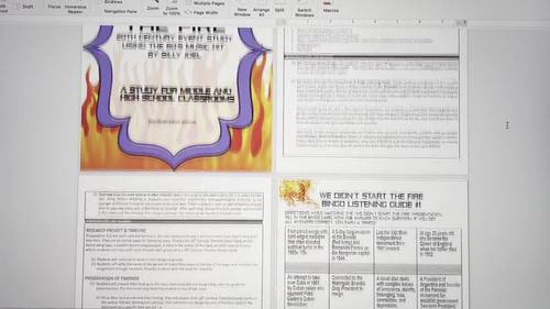 AMERICAN HISTORY, WE DIDN'T START THE FIRE:STUDY OF 20TH CENTURY WITH ...