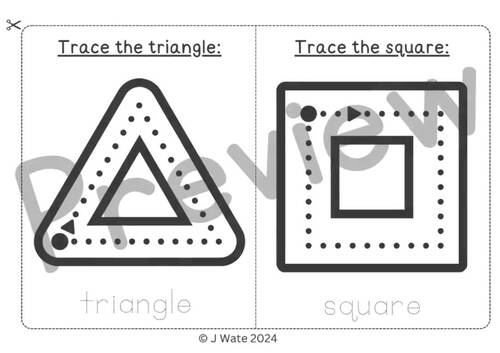 Shapes Tracing Worksheets & Activities - Back to School 2D Shapes ...