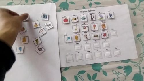 English Alphabet Matching Activity, Preschool, Beginning Sounds, Learn ...