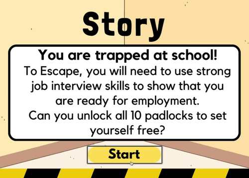 ESCAPE ROOM: Job Interview Skills for Career Readiness & Employment ...