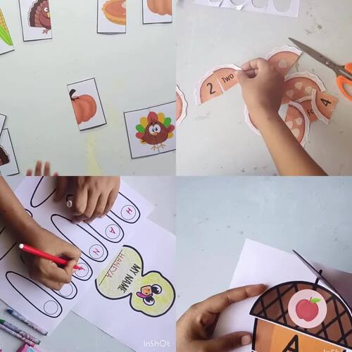 Thanksgiving preschool worksheets bundle,preschool pumpkin activities ...