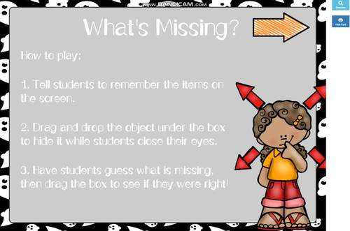 What's Missing? Halloween Theme (DIGITAL NO PREP) by ...