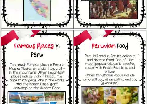 All About Peru | English Minibook by Editorial Laura Educa | TPT