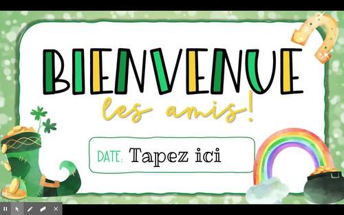 St-Patrick's Day - French Google Slides Templates by Find it in French