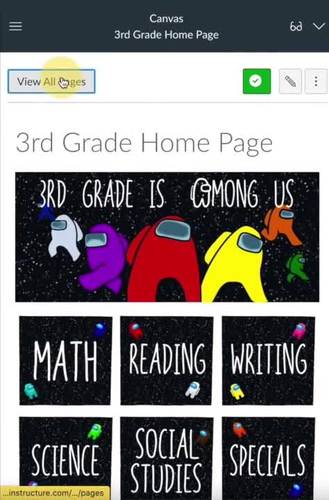 CANVAS (LMS) Buttons Banners & Homepage Templates: Among Us by Canvas Queen