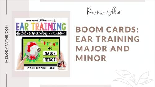 Music BOOM Cards: Christmas Ear Training Major and Minor | TPT