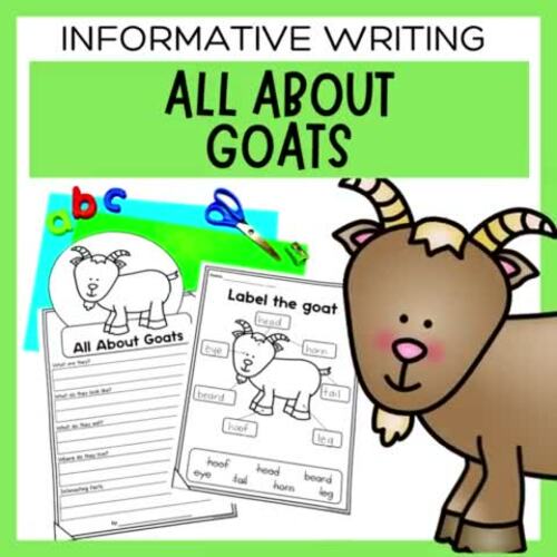 All About Goats Informative Writing | Science | Label The Goat | TPT