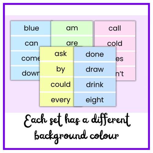 Dolch words: flashcards for Pre-Primer - 3rd Grade: Sight Words Practice
