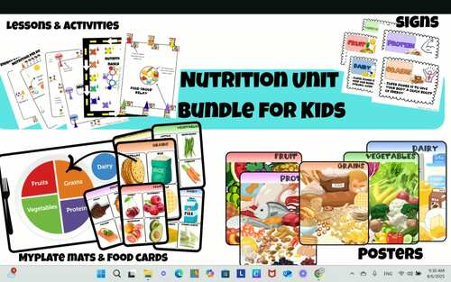 Nutrition Made Fun! | Kids Nutrition Unit with Lessons, Movement Games ...