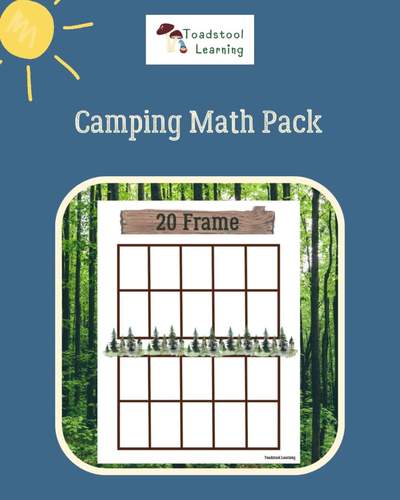 Camping Themed Math Activity Pack by Toadstool Learning | TPT