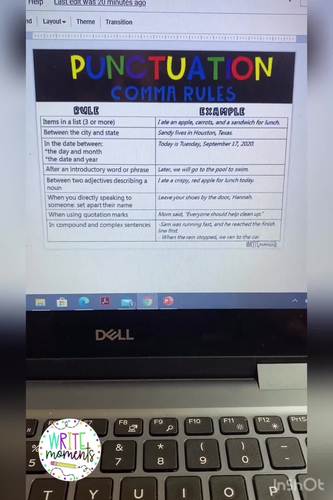 4th Grade Writing Notebook and Grammar Practice Worksheets by Write Moments