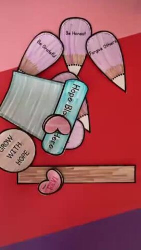 Grow with hope craft activities. Editable. Bible Sunday school lessons ...