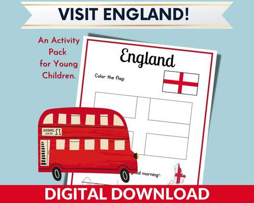 Kindergarten Worksheets; England Coloring and Activity Pages; England ...