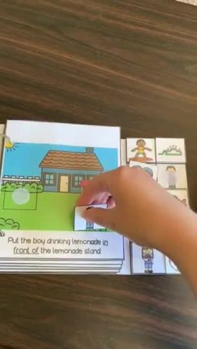 Summer Spatial Concepts Interactive Book by The Sweet Talker | TPT