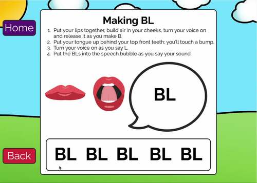 L Cluster Reduction Minimal Pair BL B sentence Boom Card tongue twister ...